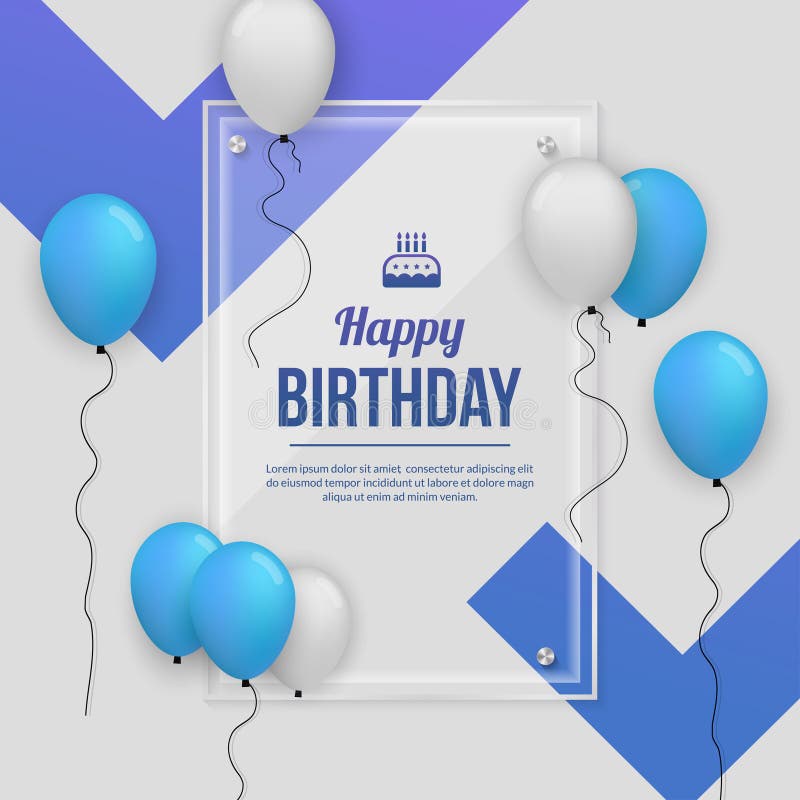 Birthday Party Celebration Background with Copy Space for Text and ...