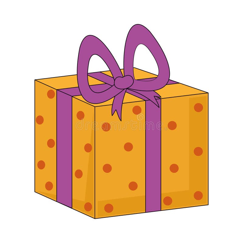 Birthday party gift box stock vector. Illustration of party - 357625527