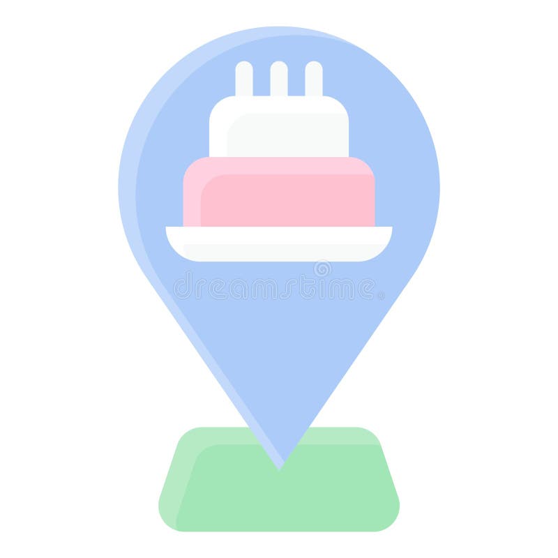 Birthday Party Location Icon, Birthday Party Related Vector ...