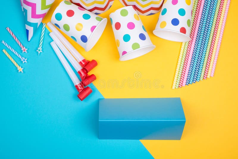 Birthday party objects stock image. Image of holiday - 104924107