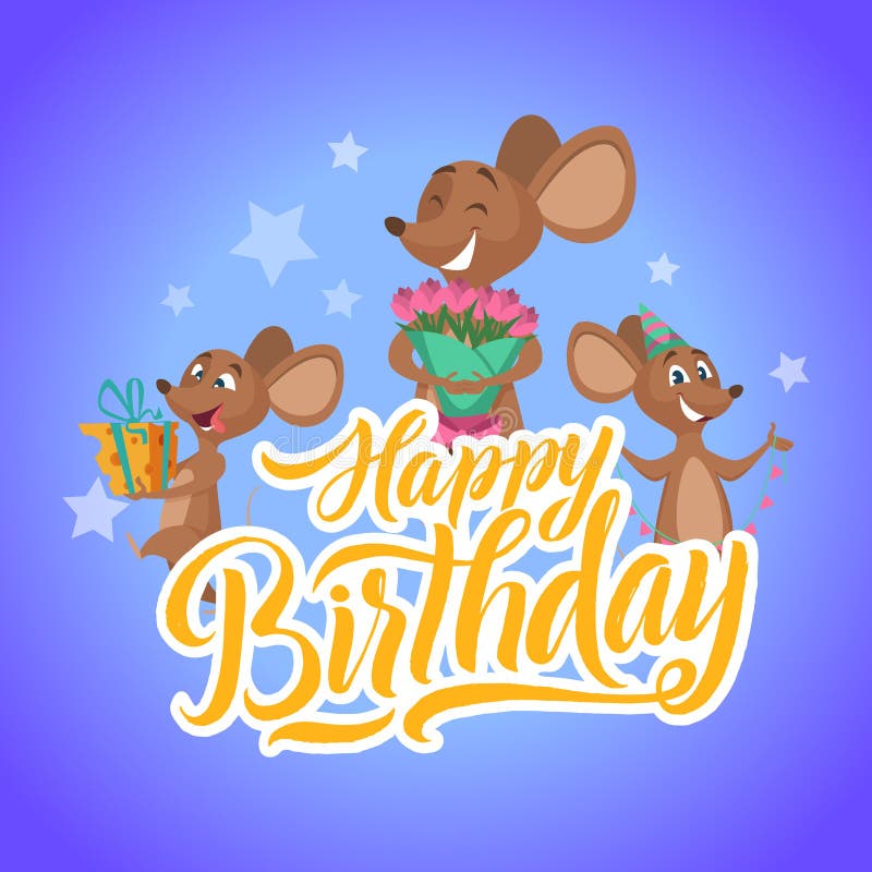 Birthday Mouse Stock Illustrations – 3,608 Birthday Mouse Stock ...