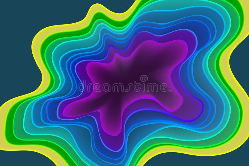 Abstract Layered Background with Paper Cut Shapes Stock Vector ...