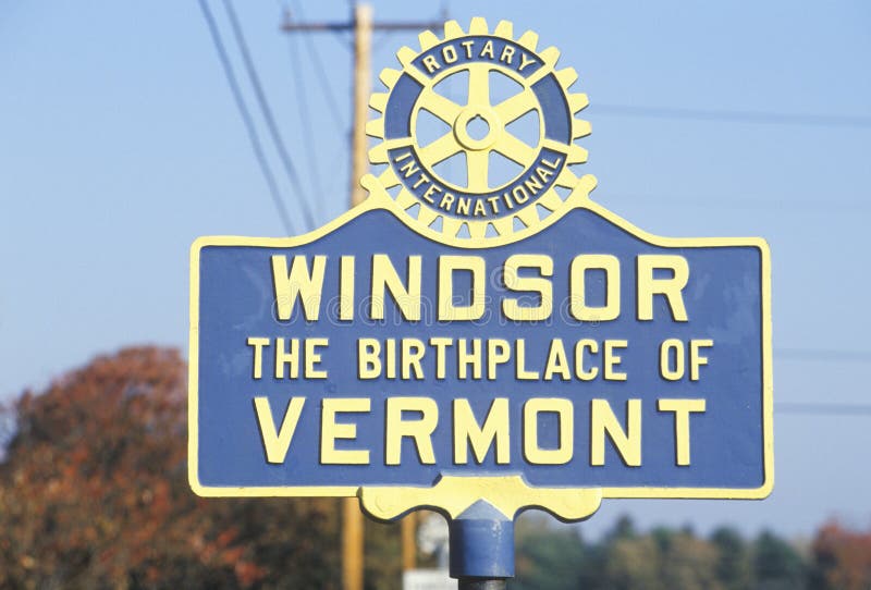 The Birthplace of Vermont Sign Editorial Image - Image of birthplace ...