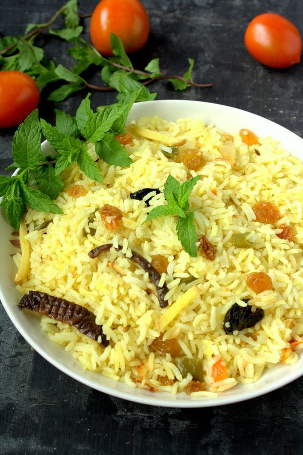Biryani or pilaf rice stock image. Image of fragrant - 61733155