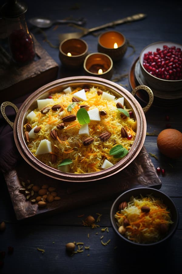 Biryani Rice or Briyani Rice, Fresh Cooked Basmati Rice, Delicious ...