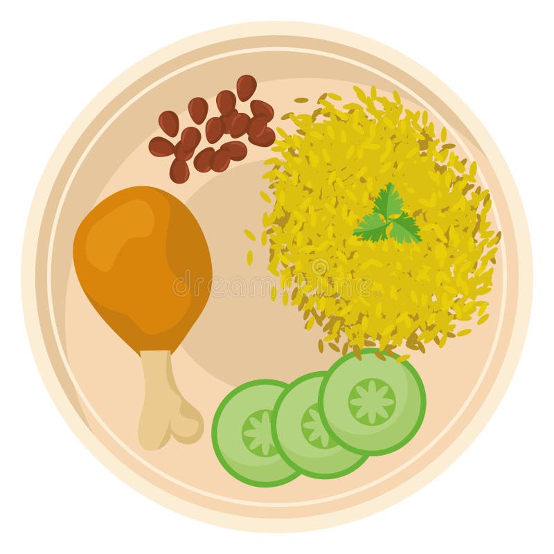 Chicken Over Rice Halal Stock Illustrations – 36 Chicken Over Rice ...