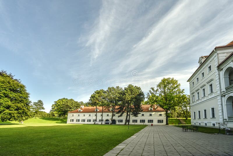 Birzai Castle in Birzai City in Lithuania Stock Image - Image of ...