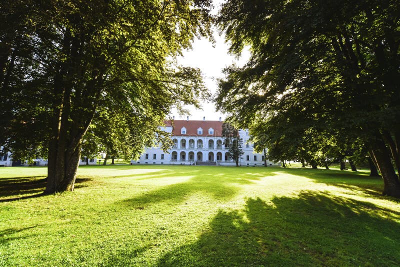 Birzai Castle in Birzai City in Lithuania Stock Image - Image of ...