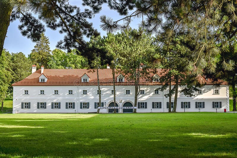 Birzai Castle in Birzai City in Lithuania Stock Image - Image of ...