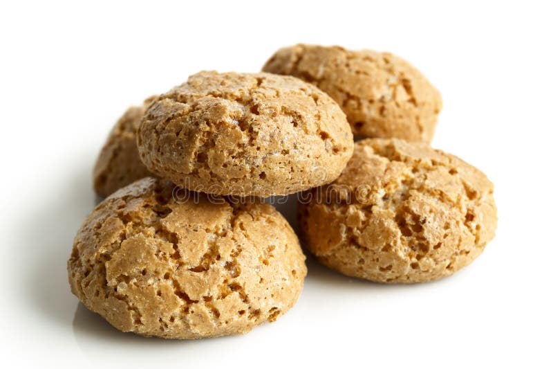 Biscotti Italiani Di Amaretti Fotografia Stock - Immagine di mandorla ...