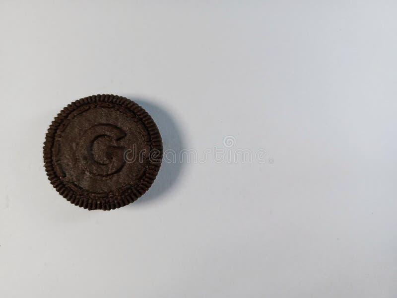 Biscuit with Alphabet G in the Middle Stock Photo - Image of circle ...
