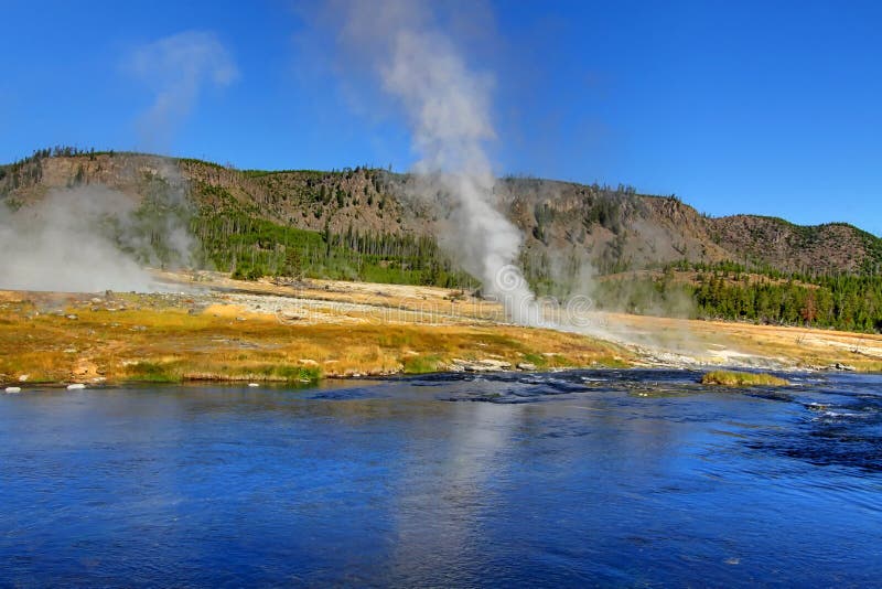 Biscuit Basin Geyser Basin stock image. Image of natural - 17848129