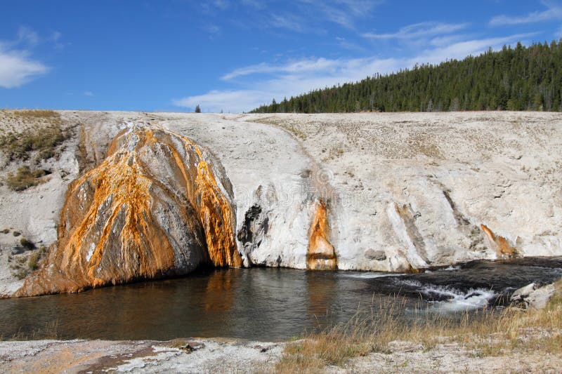 Biscuit Basin in Yellowstone Stock Image - Image of outdoors, beauty ...