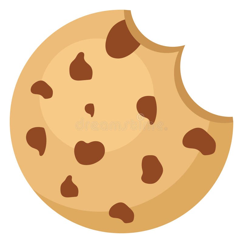 Biskuit Bite, Cookie Isolated Vector Icon for Party and Celebration ...