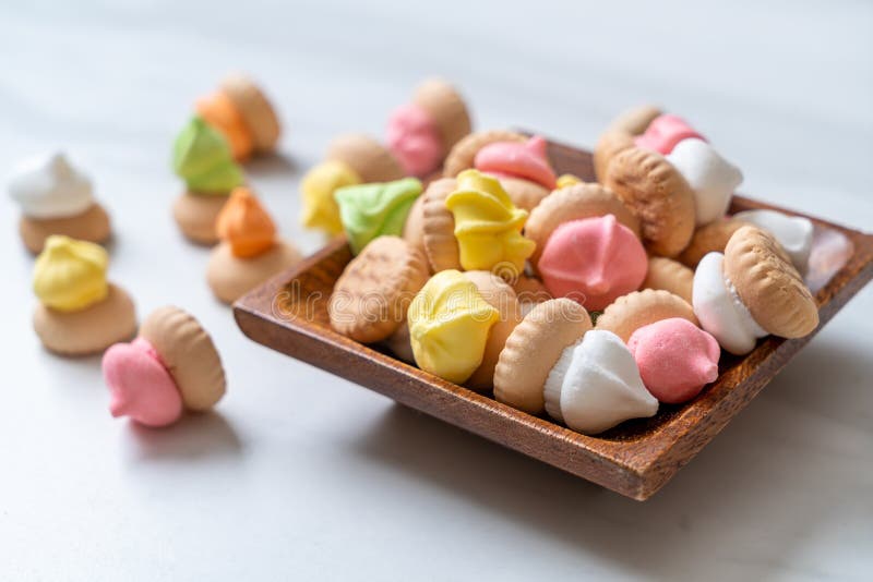 Biscuit Bread with Colorful Sugar Stock Image - Image of nutrition ...