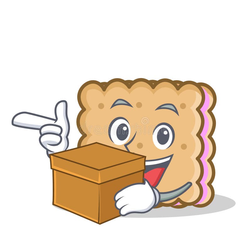 Cartoon Sticker With Gift Box In Comic Style Stock Vector ...