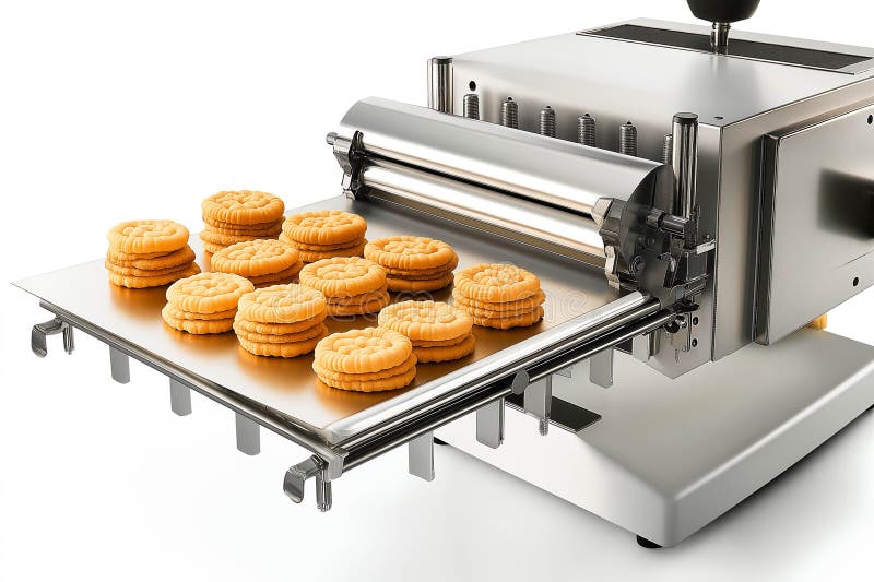 Biscuit Depositing Machine, Equipment in Bakery Industry Stock ...