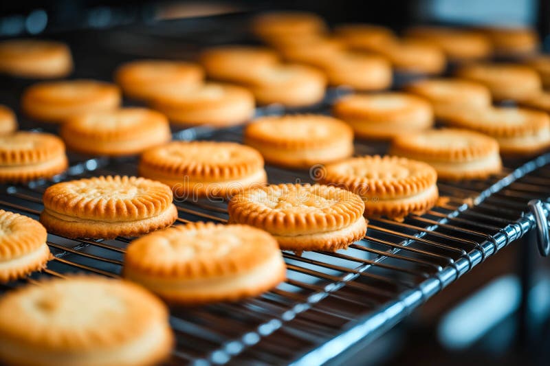 Biscuit Depositing Machine, Equipment in Bakery Industry Stock ...