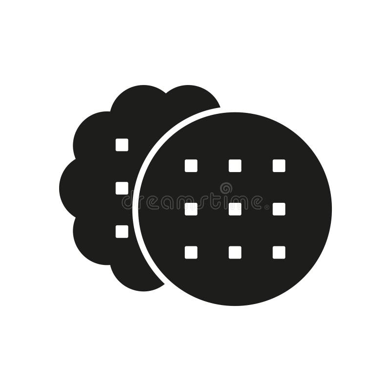 Biscuit Food Bakery Icon Vector Basic Design Simple and Modern Stock ...