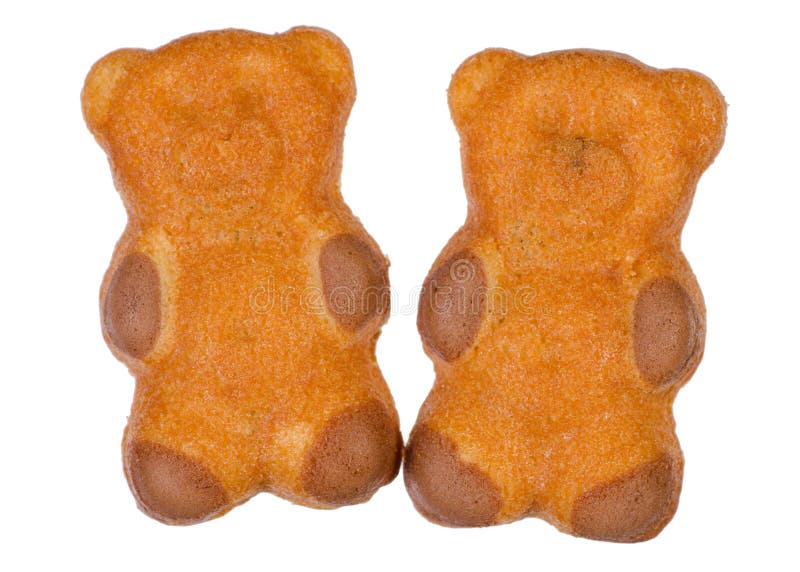 Biscuit in the Form of a Bear Stock Photo - Image of bear, background ...