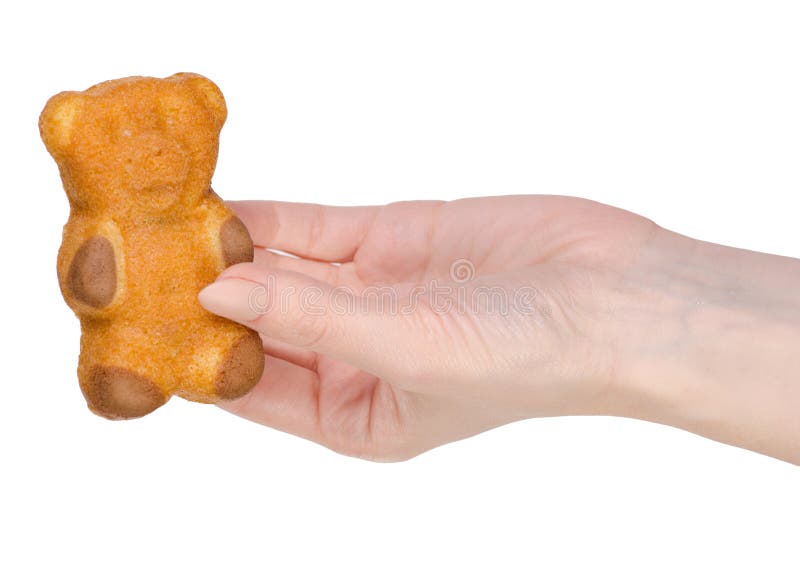 Biscuit in the Form of a Bear Pattern Stock Photo - Image of form ...