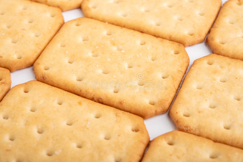 Biscuit Texture Closeup Details Isolated on White Stock Image - Image ...