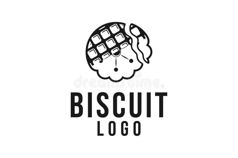 Biscuit Logo Designs Inspiration Isolated on White Background. Stock ...