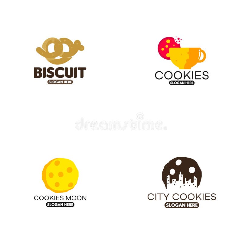 Biscuit Logo Template. Cookies Logo Template Vector Stock Illustration ...