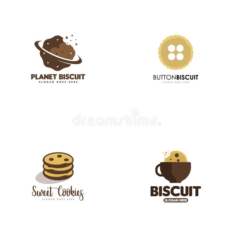Biscuit Logo Template. Cookies Logo Template Vector Stock Illustration ...