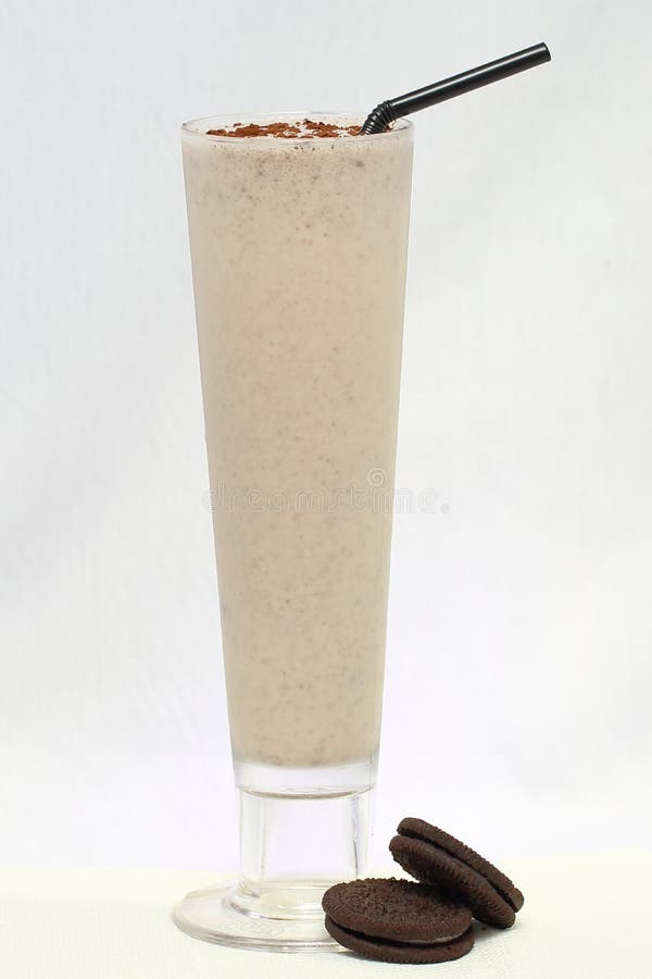 Biscuit Milkshake stock photo. Image of cuisine, home - 54614110