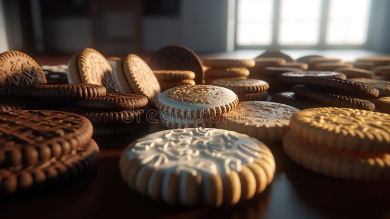 Biscuit selection stock photo. Image of ingredient, brown - 274443544