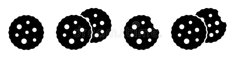 Biscuit Set Icon. Cookies Icon, Vector Illustration Stock Vector ...