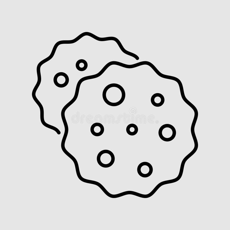 Biscuit Snacks Happy Birthday Icon Stock Vector - Illustration of snack ...