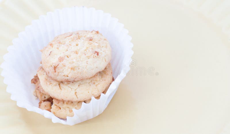 Biscuit Stack in Paper Cup on Plate Stock Photo - Image of appetizers ...