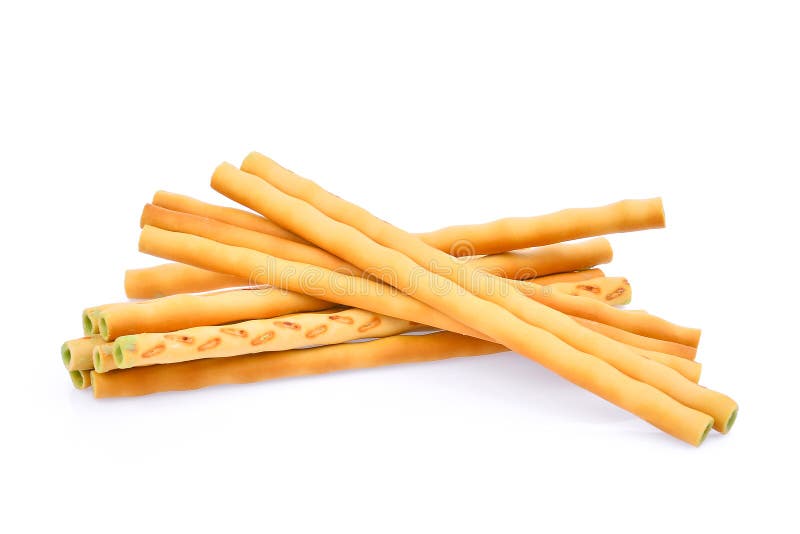 Biscuit Stick, Sweet Dessert Isolated on White Stock Photo - Image of ...