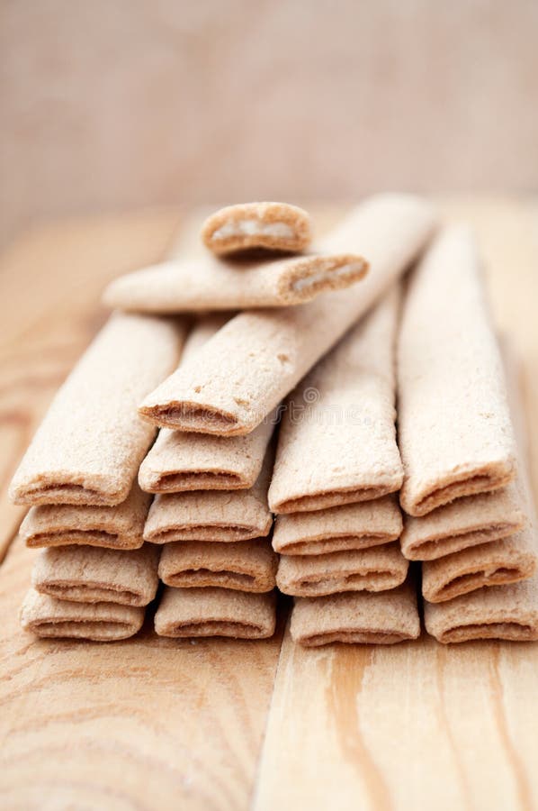 Biscuit Sticks with Filling Stock Image - Image of cookie, snack: 75719101