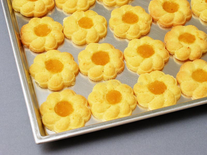 Biscuit in a tray stock image. Image of food, tray, bake - 1077193