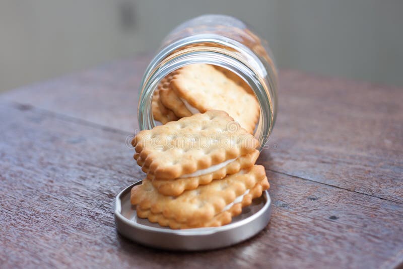 Biscuits in Bottle stock image. Image of table, brown - 45795615