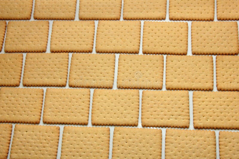 Biscuits in brick pattern stock photo. Image of biscuit - 100893030