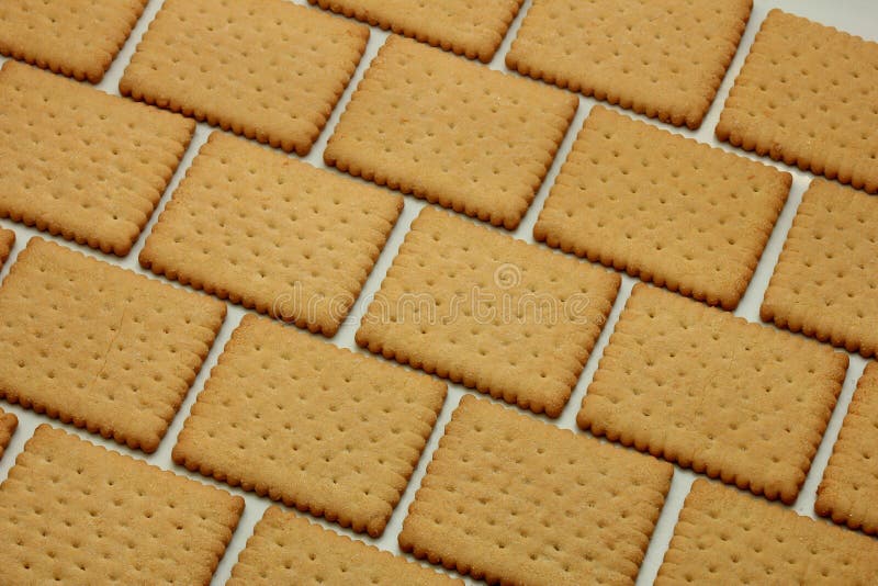 Biscuits in brick pattern stock photo. Image of biscuit - 100893030