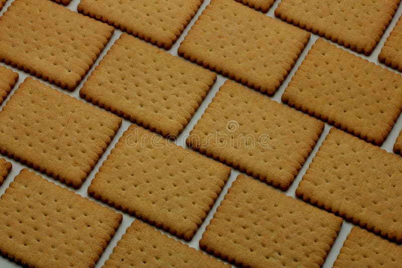 Biscuits in brick pattern stock image. Image of simple - 318424125