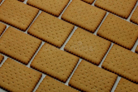 Biscuits in brick pattern stock image. Image of simple - 318424125