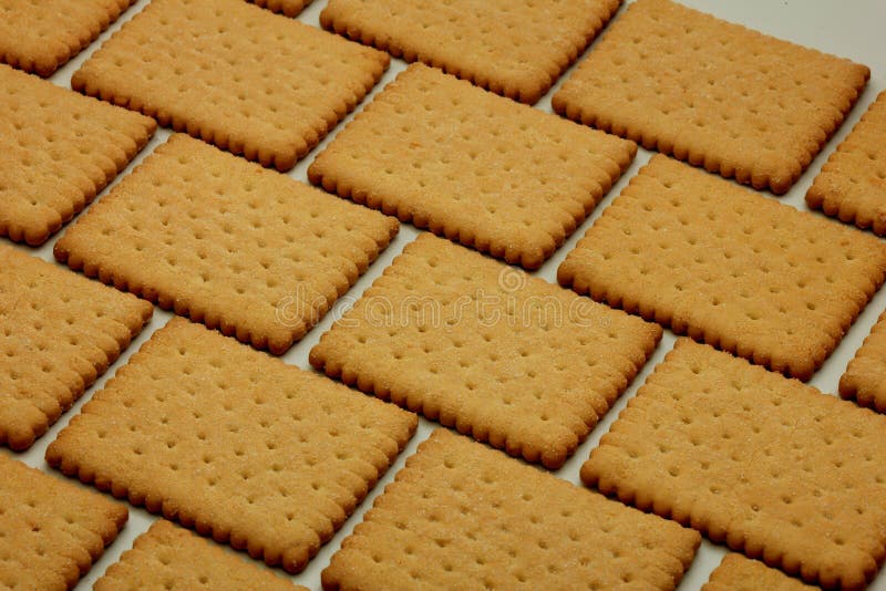 Biscuits in brick pattern stock photo. Image of biscuit - 100893030