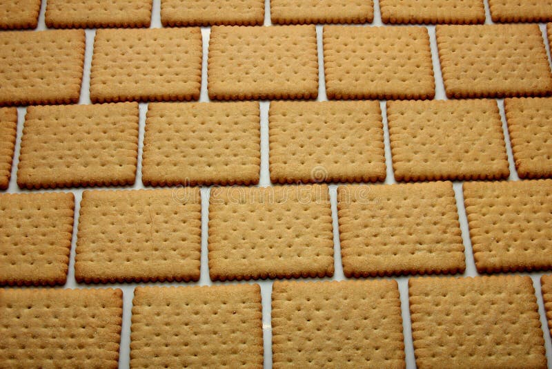 Biscuits in brick pattern stock image. Image of bake - 89795657