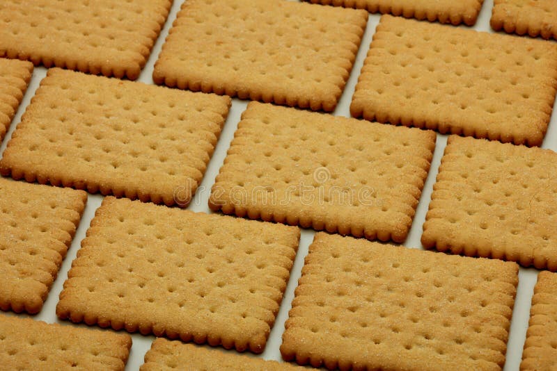 Biscuits in brick pattern stock photo. Image of biscuit - 100893030