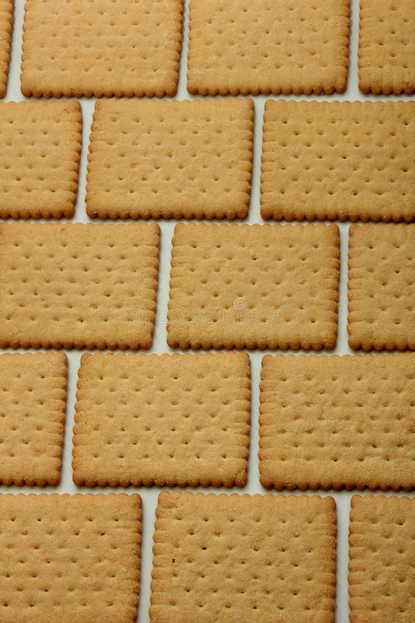 Biscuits in brick pattern stock image. Image of cookie - 91989549