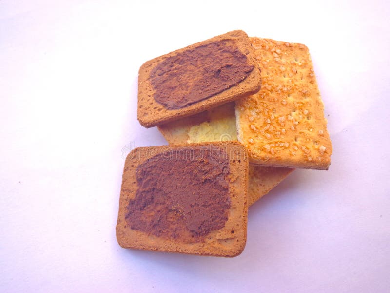 Biscuits Come Several Shapes Flavors Such Chocolate Durian Cream Stock ...