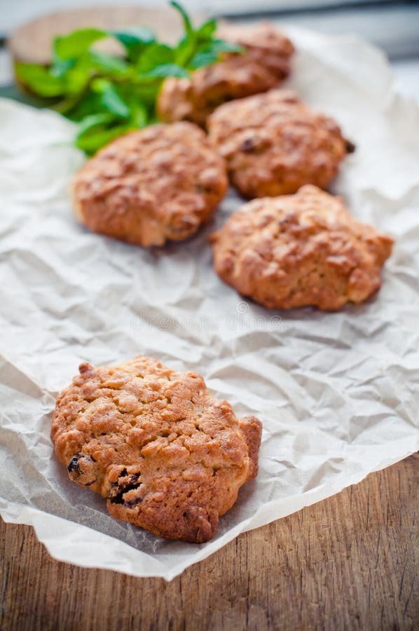 Biscuits on crumpled paper stock photo. Image of paper - 26966236