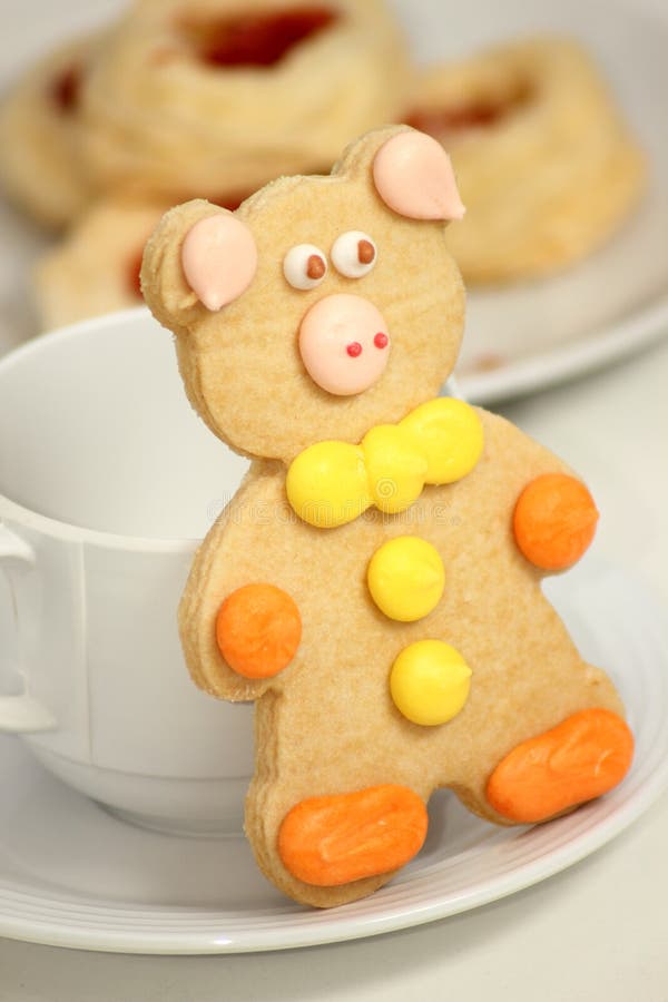 Biscuits in form of bears stock photo. Image of smile - 32643174