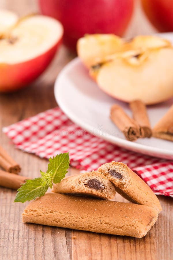 Biscuits with Fruit Filling. Stock Photo - Image of apfelstrudel ...